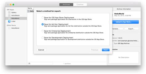 ios how to save for adhoc on xcode 7 b6 stack overflow