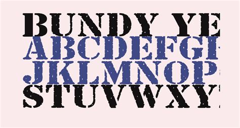 Bundy Yellow Solid Free Font What Font Is