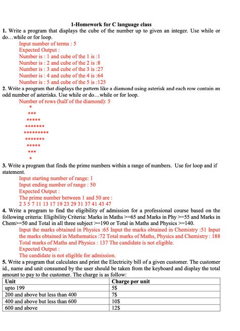 Solved Homework For C Language Class Write A Program Chegg