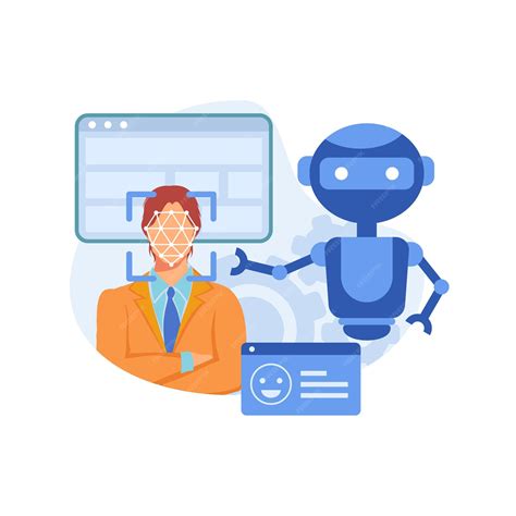 Premium Vector Affective Computing Flat Modern Design Illustration