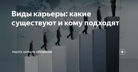 Виды карьеры какие существуют и кому подходят Работа Карьера Призвание Дзен