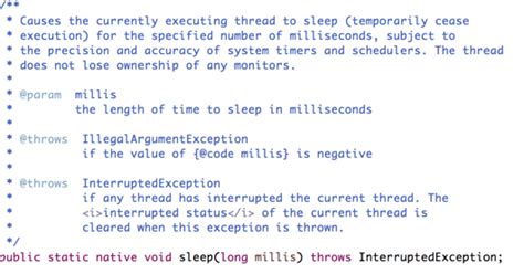 Java Sleep