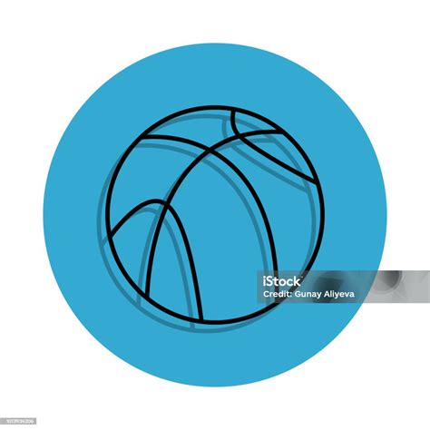 농구 아이콘입니다 모바일 개념 및 웹 애플 리 케이 션 아이콘에 대 한 학교의 요소입니다 웹사이트 디자인 및 개발 응용 프로그램 개발에 대 한 배지에서 그림자와 함께 얇은