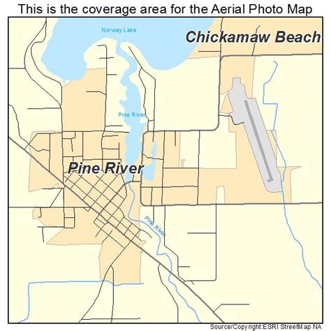 Aerial Photography Map Of Pine River Mn Minnesota