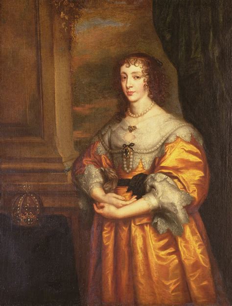 Queen Henrietta Maria By Anthony Van Dyck Fine Art Print