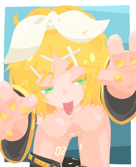 Rule 34 Hara Id 21 Kagamine Rin Looking At Viewer Nude Pants Down Pussy Tongue Vocaloid 12013084