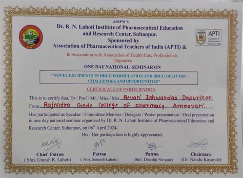 Revati Dapurkar On Linkedin Expanding My Knowledge At One Day National