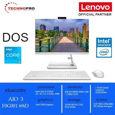 Promo Lenovo Ideacentre Aio Itl Aid Id Core I G Gb Ssd Dos Fhd Ips