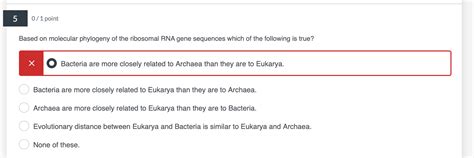 Solved Based On Molecular Phylogeny Of The Ribosomal Rna
