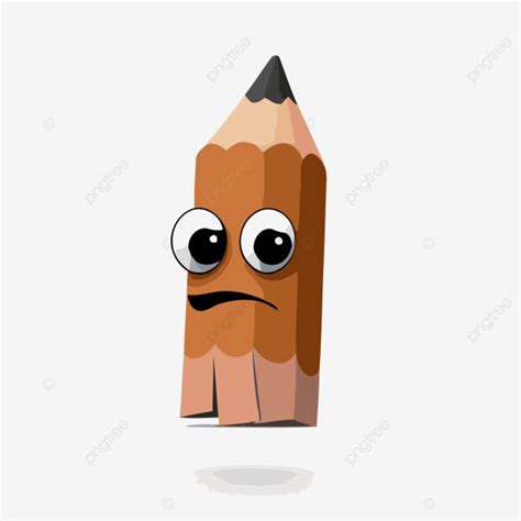 قلم تلوين بني قلم رصاص قصاصة فنية ناقلات عمل فني ثلاثي الأبعاد حر