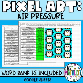 Pixel Art Air Pressure By Ms Mathlete Tpt