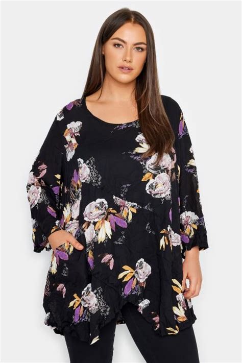 Plus Size Floral Tops Evans