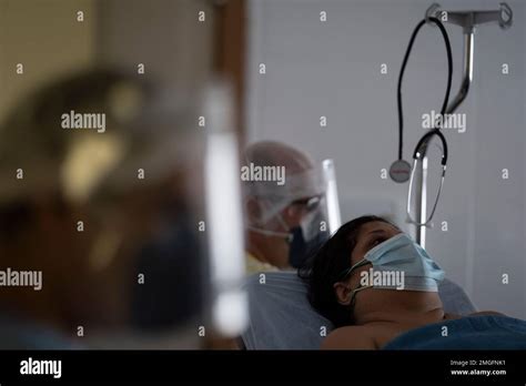 Medical Workers Move New Coronavirus Patient Rosane Pacheco To Be Treated At The Dr Ernesto Che