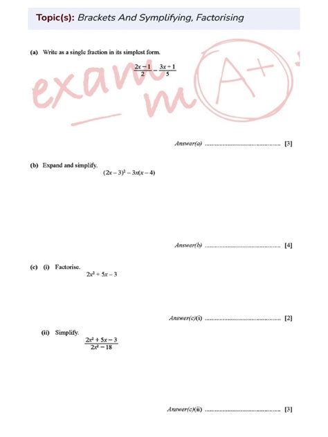 Algebra 2 Test Paper Pdf