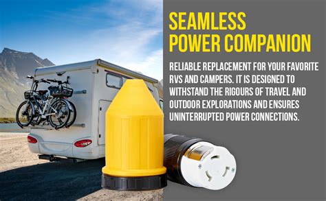 50 Amp Rv Plug Power Connector With Boot Inlet 50 Amp Twist