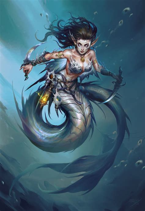 My Eternal Time Merfolk Female Sea Person Character Design Female