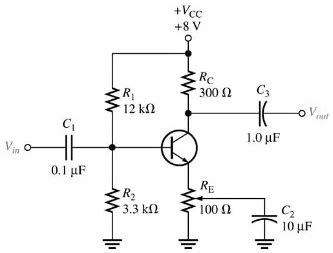 The Amplifier In This Figure Has A Variable Gain Control Using A Ohm Potentiometer For Re