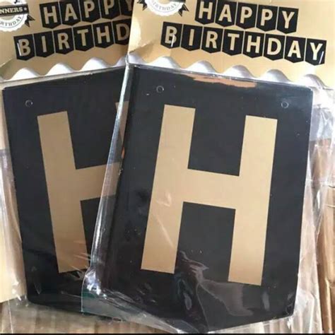 Jual Tulisan Happy Birthday Banner Happy Birthday Shopee Indonesia