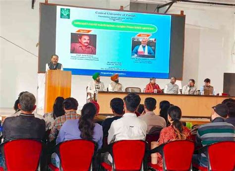 Cu Punjab Hosts Lecture On India Central Asia Relations By Prof Arun