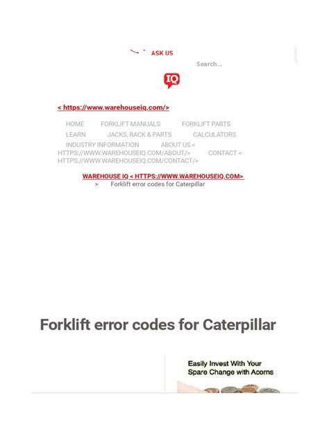 Forklift Error Codes For Nissan Pdf Secondary Sector Of The Economy Machines
