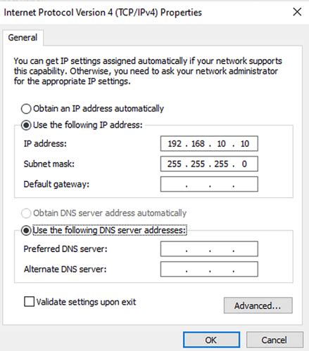 How To Set A Static IP Address