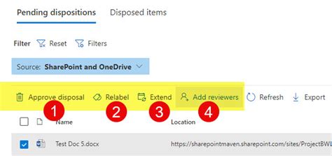 How To Set Up A Disposition Review For Content Under Retention In Sharepoint Online Sharepoint
