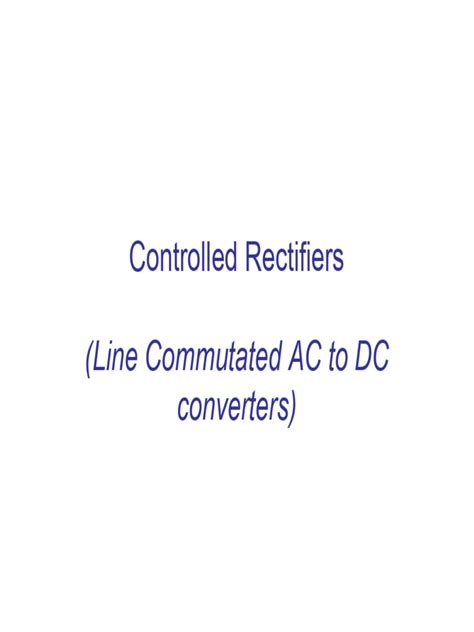 Chapter 21 Controlled Rectifiers Single Phase Pdf Rectifier Direct Current
