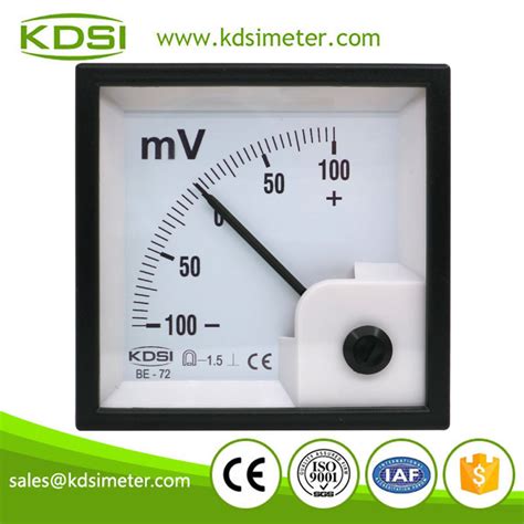 Small And High Sensitivity Be 72 Dc 100mv Analog Dc Panel Voltage Meter