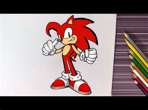 How To Draw Red Sonic