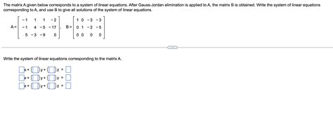 A⎣⎡−1−1514−31−5−9−2−170⎦⎤b⎣⎡100010−3−20−3−50⎦⎤