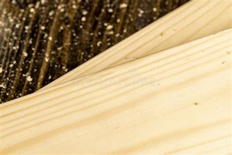 Metal Drill Bit And Pine Wood Board During Operation Stock Photo Image Of Tools Drillbit