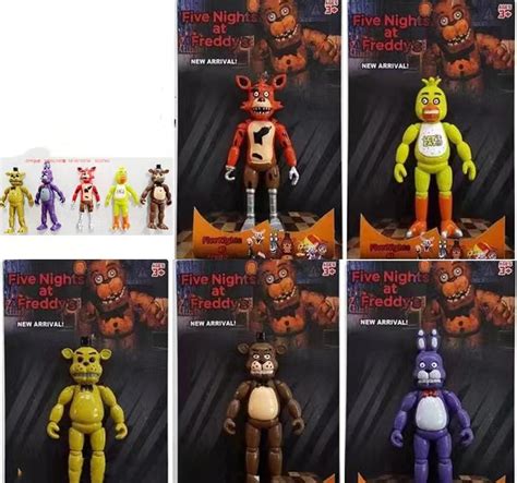 Пять ночей у Фредди Fnaf 13cm Кукла из ПВХ 5 шт компл купить с доставкой по выгодным ценам