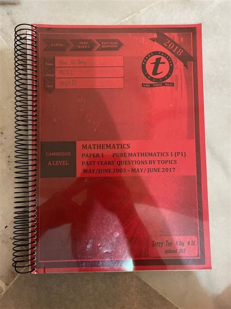 A Levels Pure Maths 1 Textbook Photocopied Hobbies And Toys Books And Magazines Textbooks On