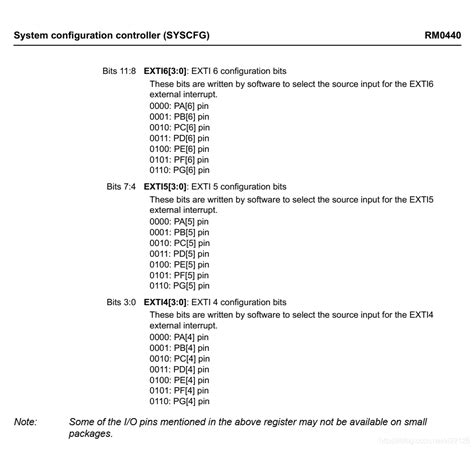 Stm32的外部中断（寄存器控制）——个人笔记stm32d474实现中断 Csdn博客