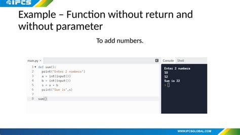 Introductions To Functions In Python Programmingpptx