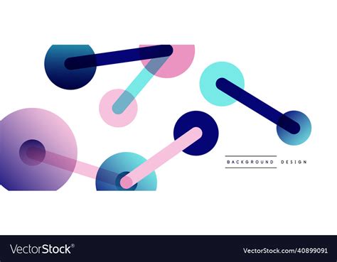 Network Concept Abstract Background Dots Vector Image