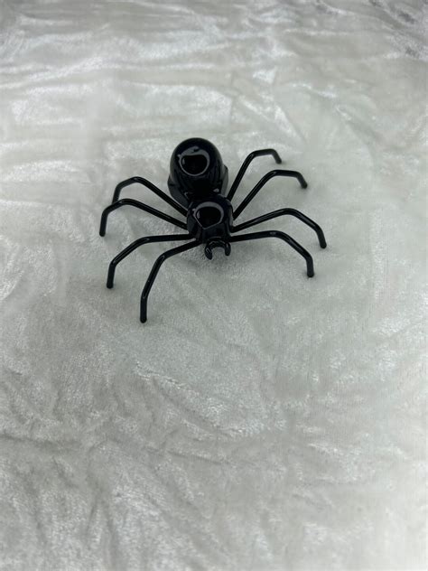 Gloss Black Spider Made From Stainless Steel Dome Nuts Scary Halloween Arachnids Etsy