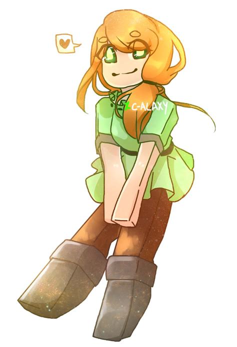 Minecraft Alex Tumblr Minecraft Karakterler Çizimler Animasyon