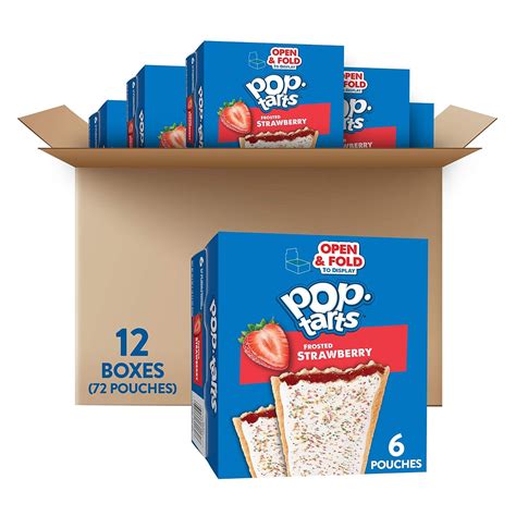 Pop Tarts Toaster Pastries Frosted Strawberry 22oz 72