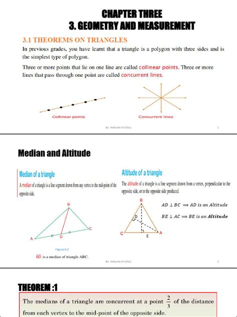 Remedial Mathematics Chapter 3 Geometry Pdf Rectangle Circle