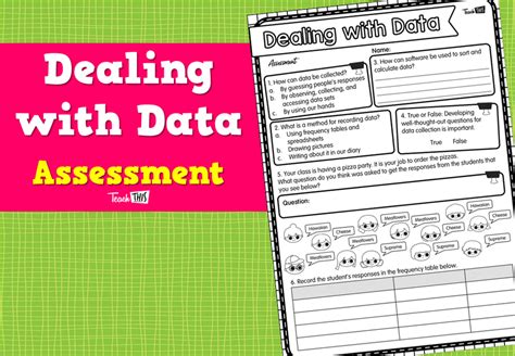 Dealing With Data Assessment Teacher Resources And Classroom Games Teach This