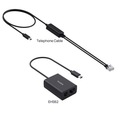Yealink Ehs62 Telephone Cable Wireless Headset Adapter Sourceit