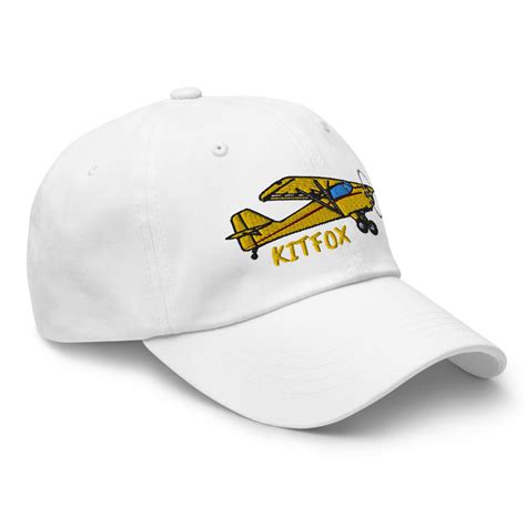 Kitfox Airplane Embroidered Classic Dad Cap Airb9kmodel2 Yr1 Perso