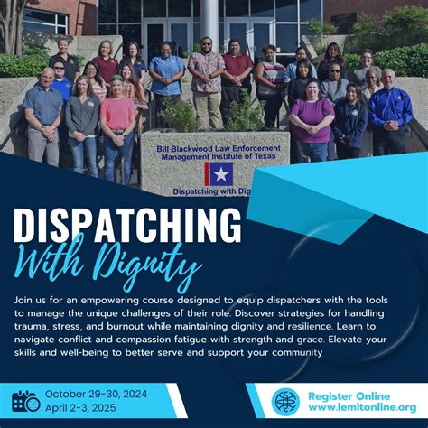 Join Us At Lemit For Our Dispatching With Dignity Course Discover Practical Strategies To
