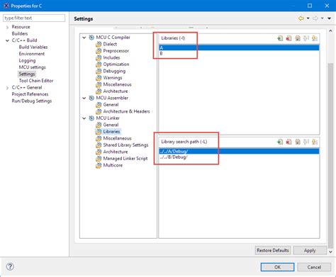 Managing Project And Library Dependencies With Eclipse Cdt Mcu On Eclipse