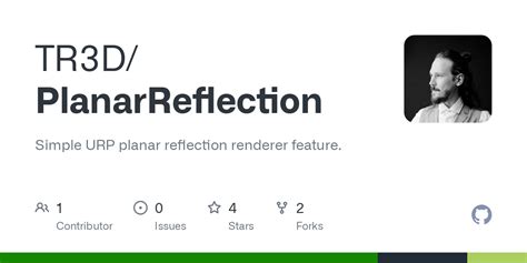 Github Tr D Planarreflection Simple Urp Planar Reflection Renderer Feature