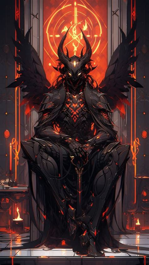 Demon King Dark Fantasy Arte Del Personaggio Arte Fantasy