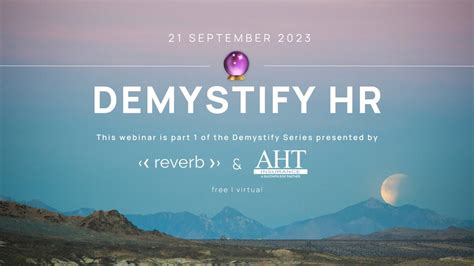 Demystify Series Part 1 Demystify Hr Youtube