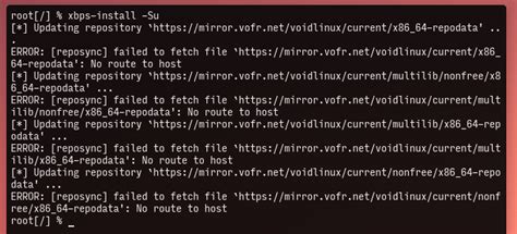 Weird Errors Regarding Xbps Rvoidlinux