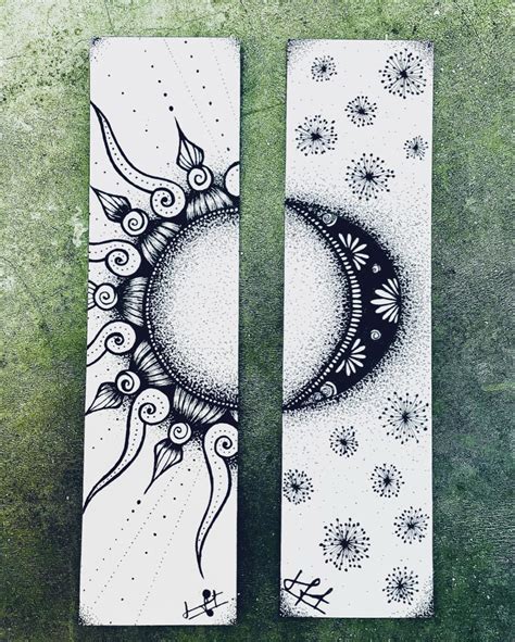 The Inspiration Of Sun And Moon Doodle Art